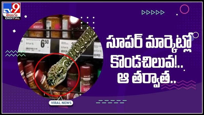 సూపర్ మార్కెట్లో షాపింగ్ చేస్తున్న కొండచిలువ..ఆ తరువాత ఎం జరిగిందంటే ...