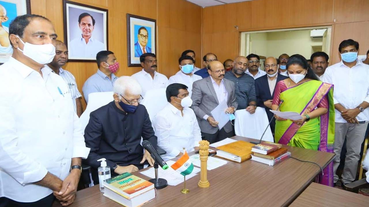 TS MLC: ఎమ్మెల్సీగా కల్వకుంట్ల కవిత, కూచుకుళ్ల దామోదర్ రెడ్డి ప్రమాణ ...