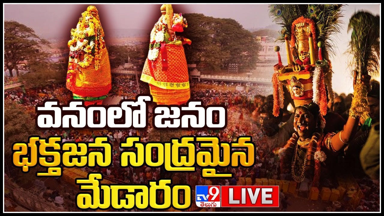 Sammakka Saralamma Jatara: వనంలో జనం.. భక్తజన సంద్రమైన మేడారం సమ్మక్క ...