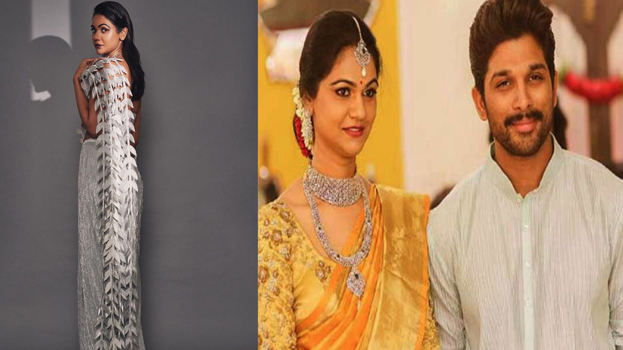 Allu Sneha Reddy: సిల్వర్‌ కలర్‌ శారీలో స్టైలిష్‌గా మెరిసిపోయిన బన్నీ ...