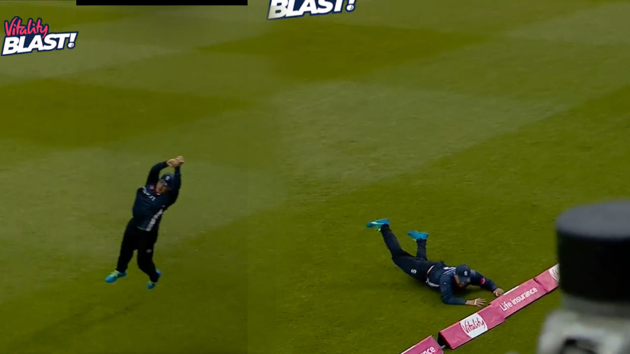 Viral Video: వార్నీ.. భారీకాయంతో భలే క్యాచ్ పట్టాడే.. బౌండరీ లైన్‌లో ...