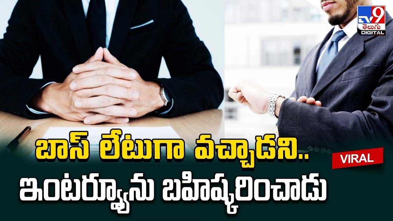 బాస్ లేటుగా వచ్చాడని.. ఇంటర్వ్యూను బహిష్కరించాడు - Telugu News ...