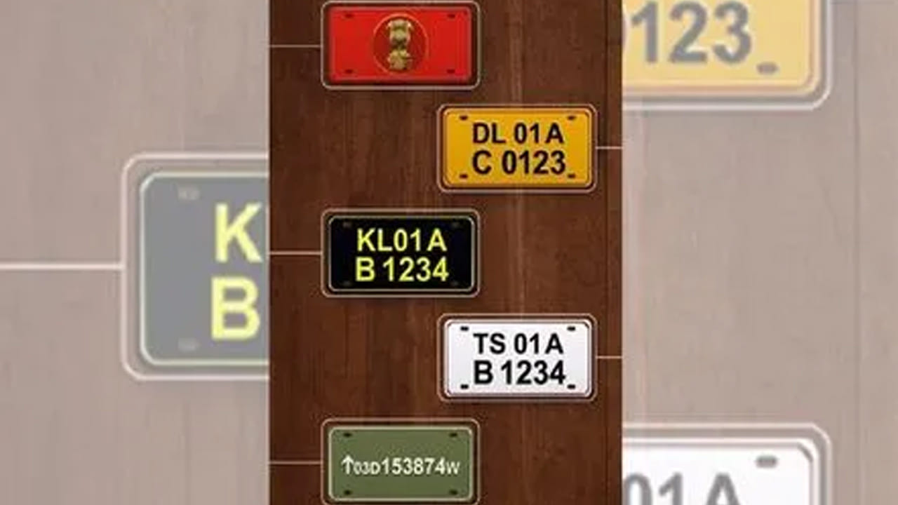 Car Number Plates: రెడ్, గ్రీన్, బ్లూ, బ్లాక్, వైట్‌.. నెంబర్ ప్లేట్ల ...