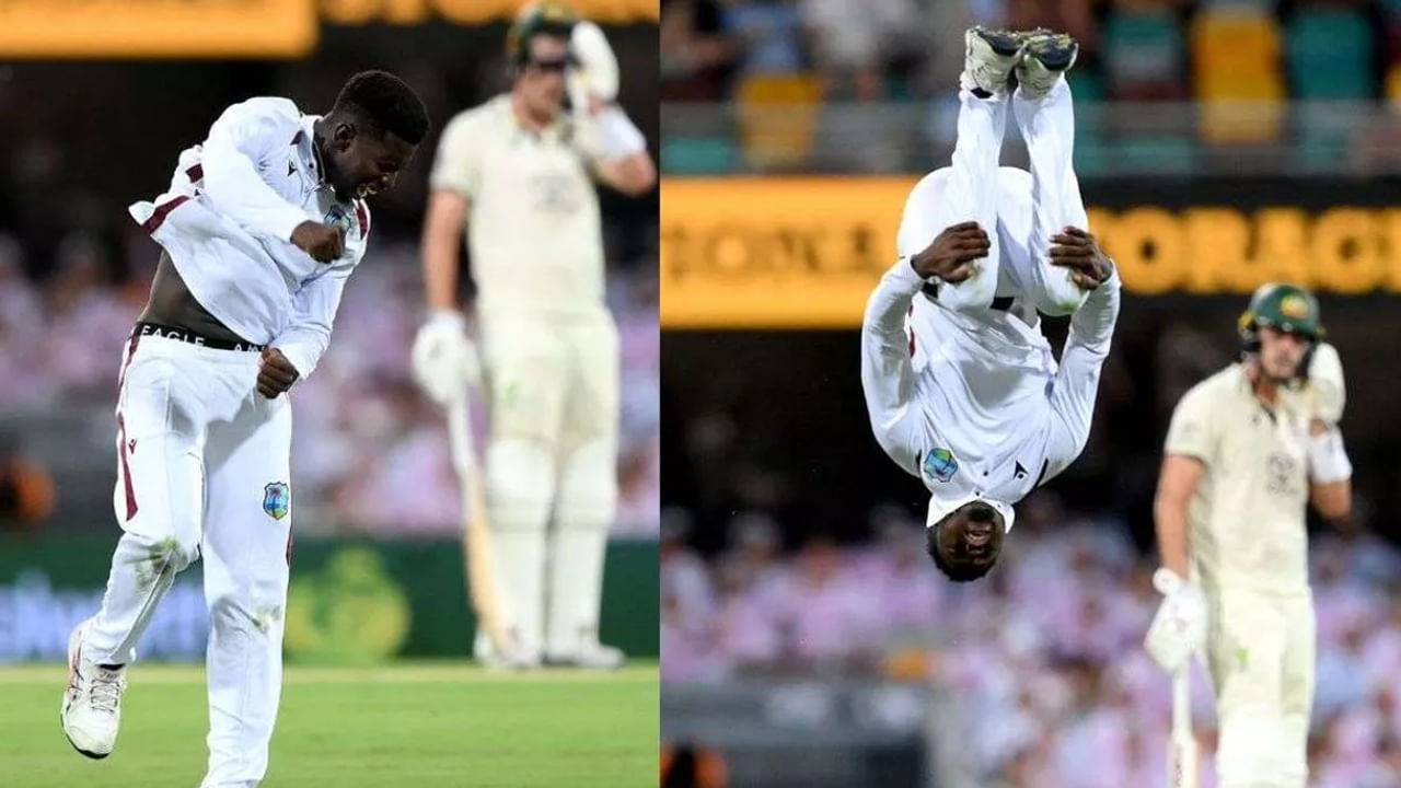 Kevin Sinclair: కెరీర్‌లో తొలి టెస్ట్‌ వికెట్‌.. గాల్లో పల్టీలు కొట్టి ...