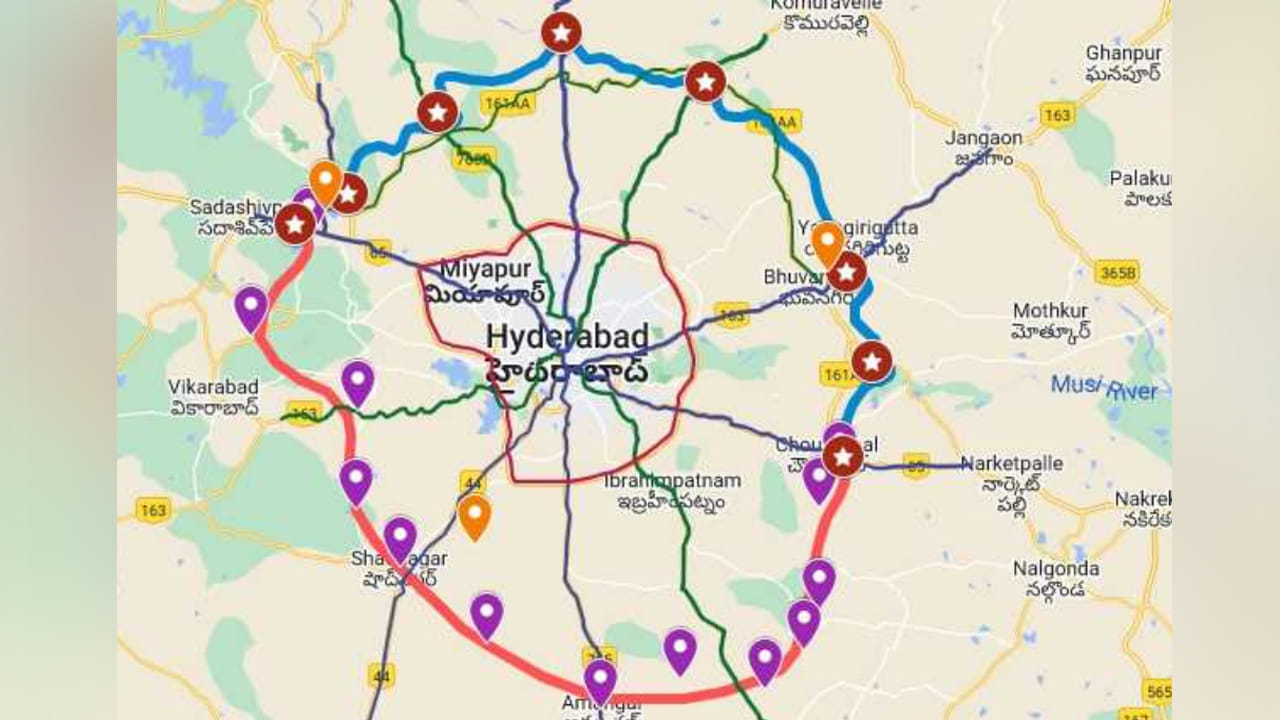 Hyderabad: రీజనల్ రింగ్ రోడ్డు అలైన్‌మెంట్‌ మార్పుపై మొదలైన గలాటా ...