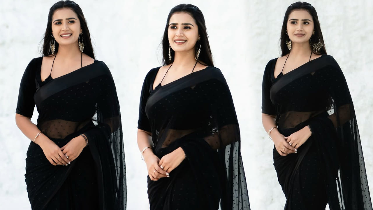 Kavya Shree: ఏముందిరా అమ్మడు.. బ్లాక్ శారీలో మతిపోగొడుతుందిగా.. ఫోటోలతో ...